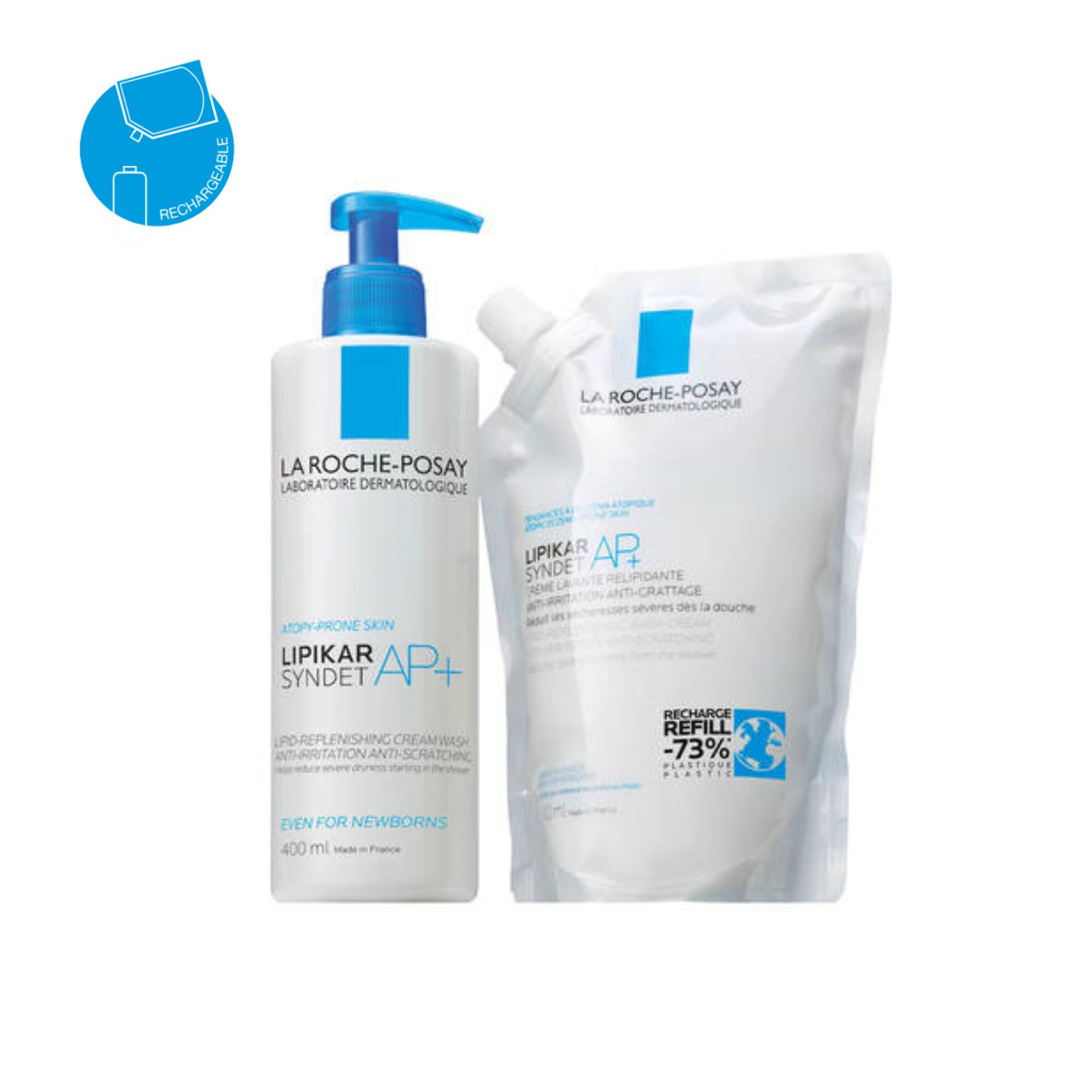 DUO Lipikar Syndet AP+ et son Eco-recharge | La Roche Posay