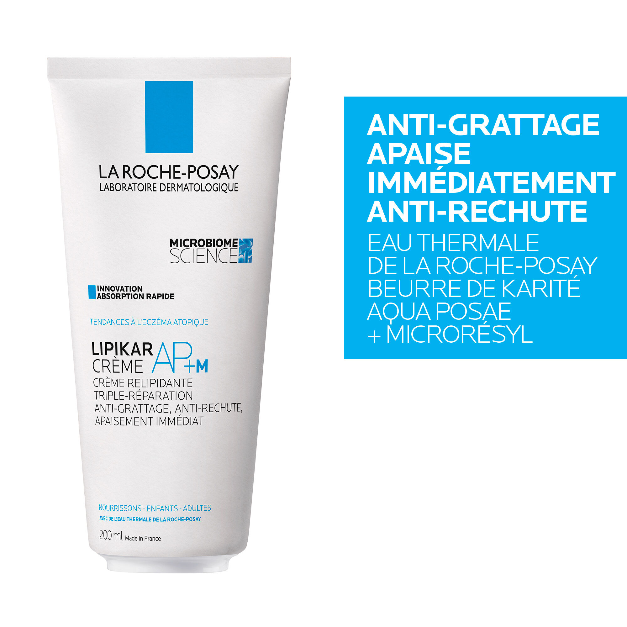 NOUVEAU Lipikar Crème AP+M -60 % de plastique | La Roche-Posay