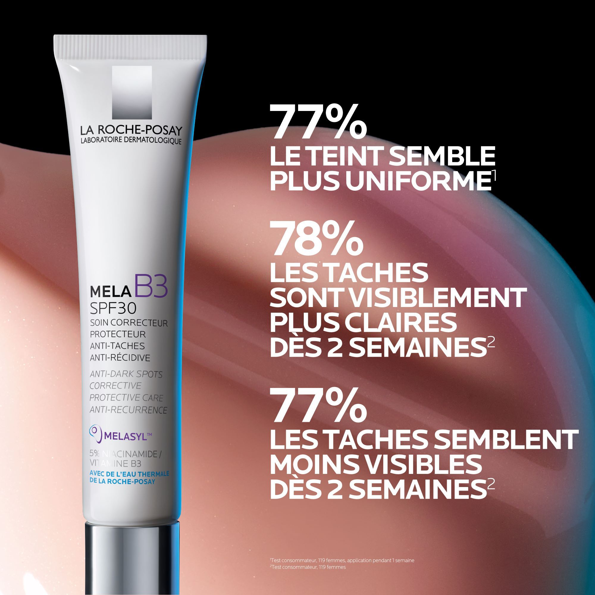 MELA B3 SPF30 SOIN CORRECTEUR PROTECTEUR ANTI-TACHES ANTI-RÉCIDIVE ...