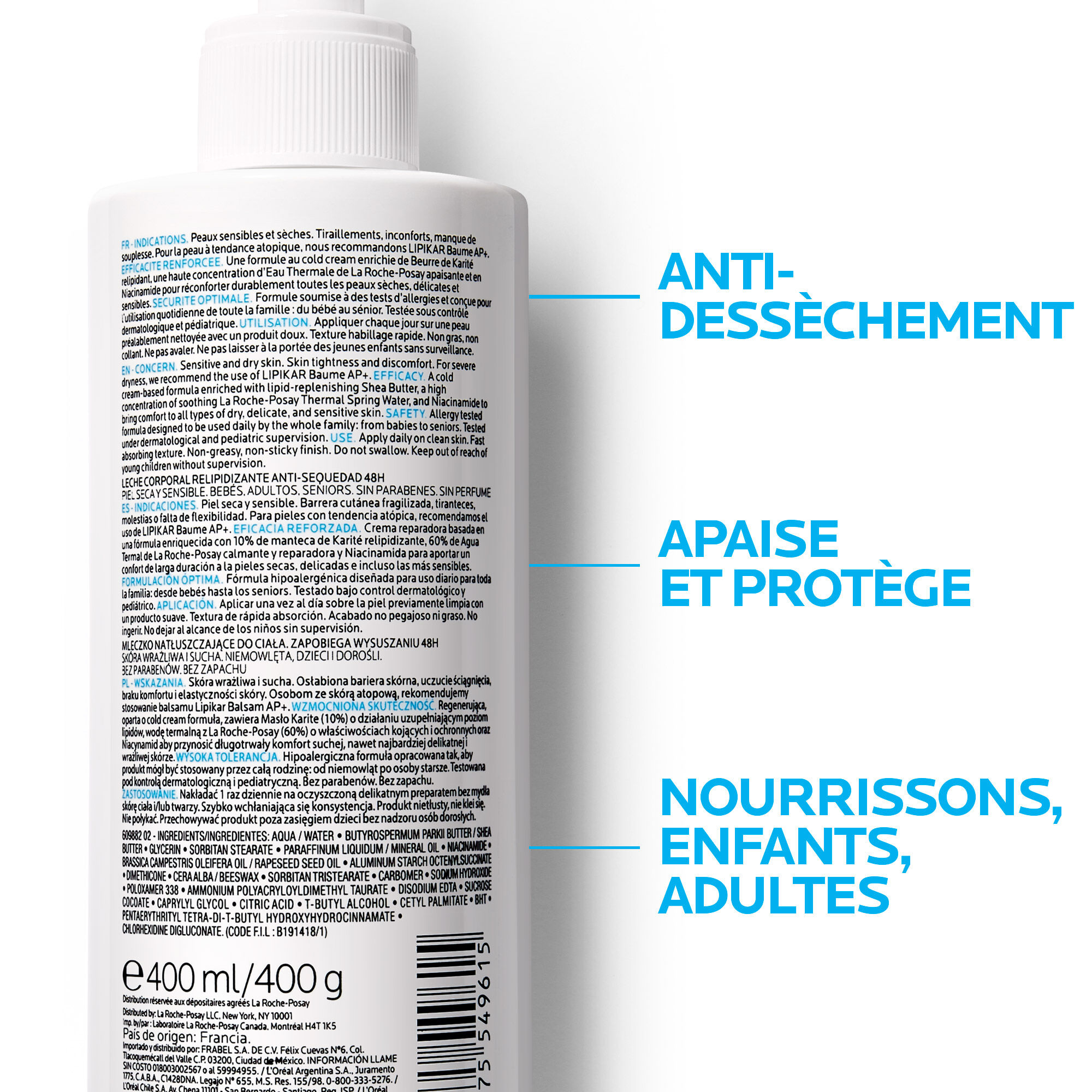Lait Hydratant Corps | Lipikar Lait | La Roche-Posay