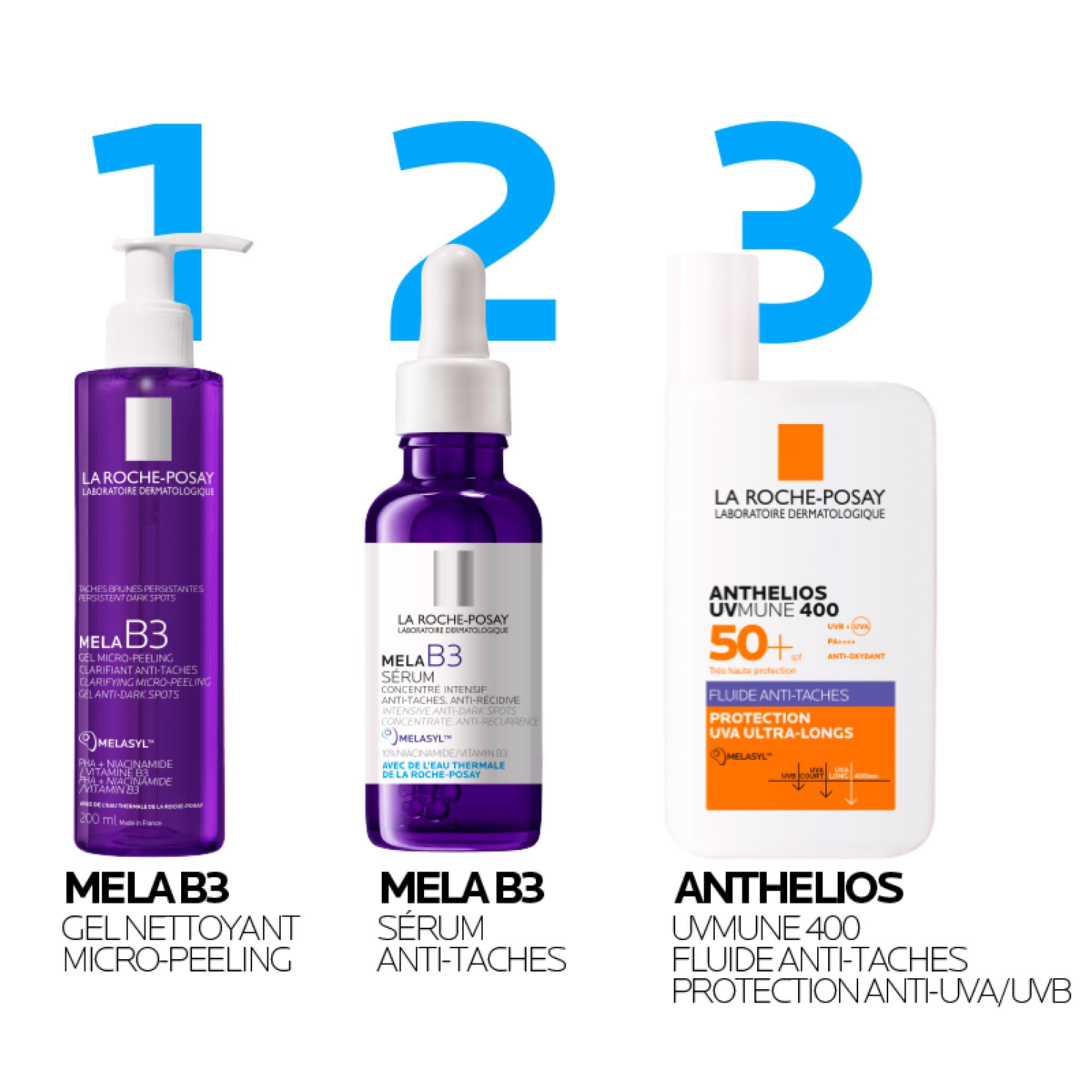 Anthelios UVMUNE 400 Fluide anti-taches SPF 50+ · MELA B3 SPF30 SOIN ...