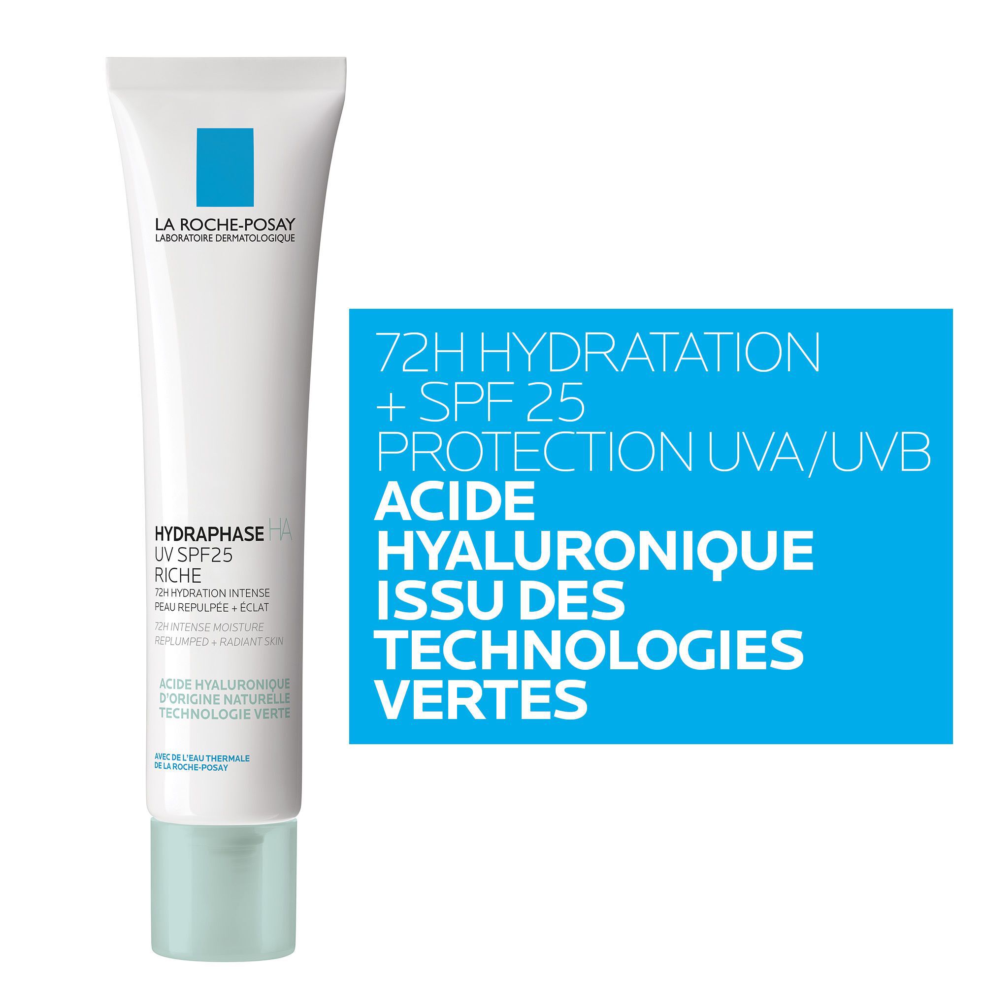 Crème Riche hydratante Hydraphase HA UV SPF25 | La Roche Posay