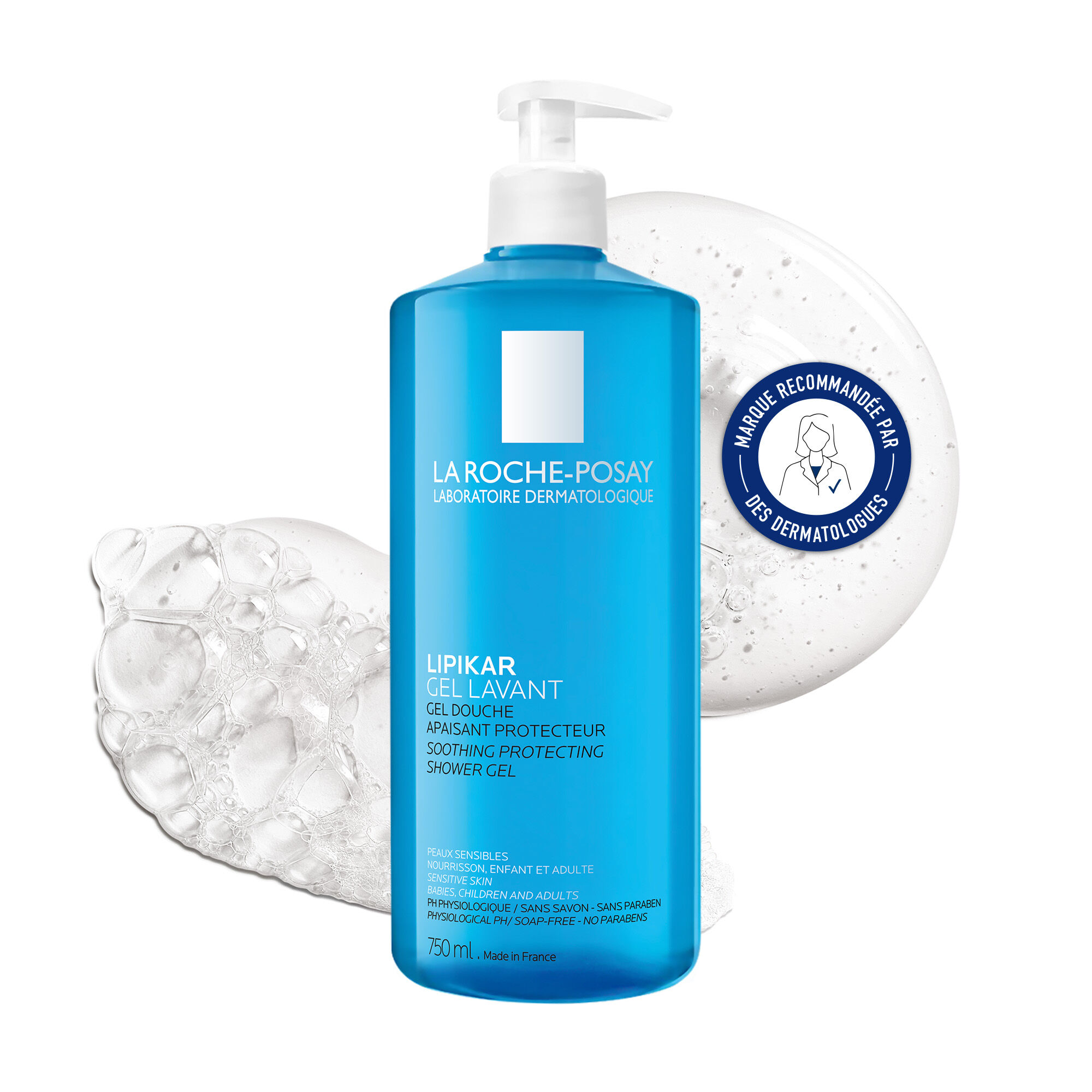 Gel douche lavant Lipikar peaux sensibles | La Roche Posay
