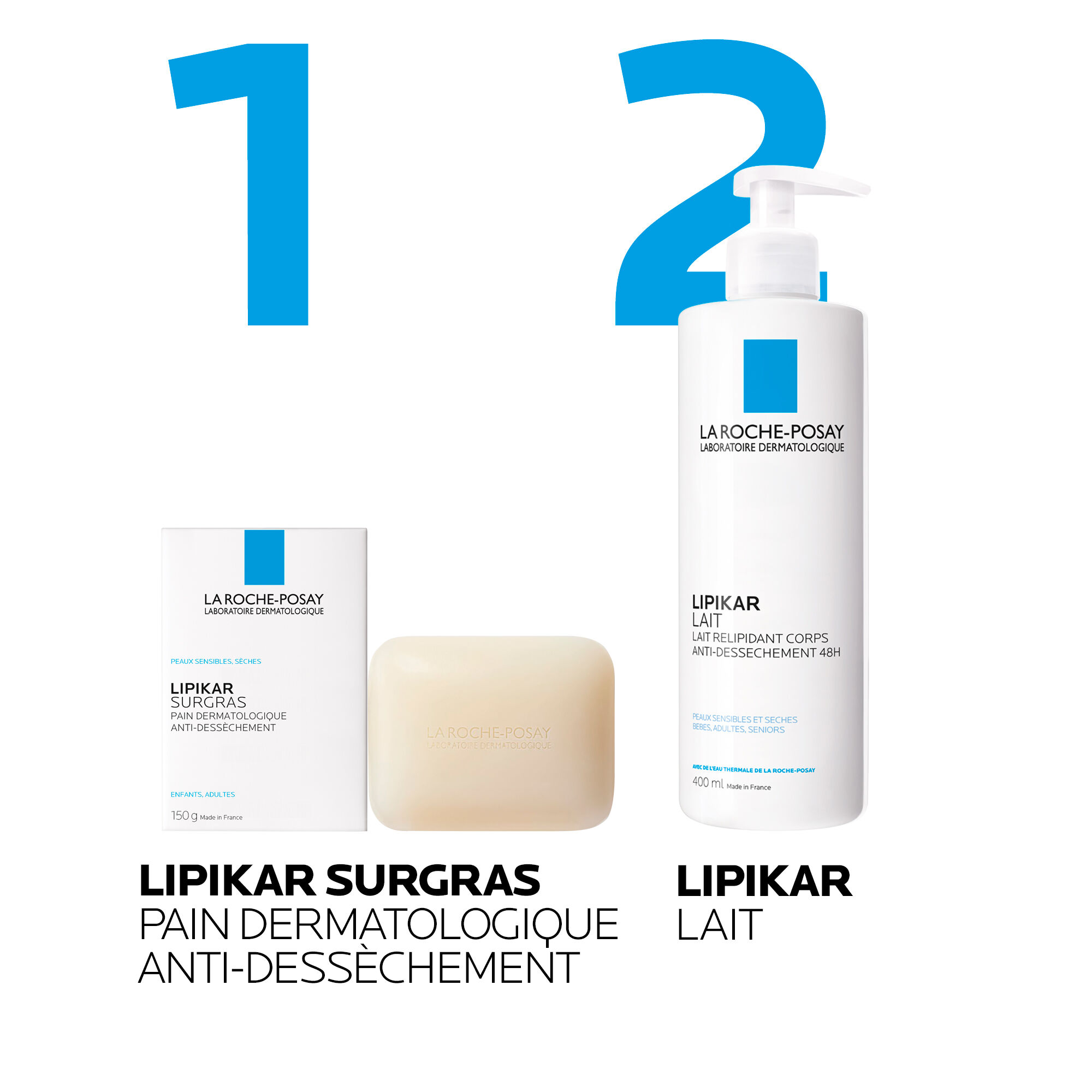 Pain dermatologique Lipikar Surgras Peaux Sèches | La Roche Posay