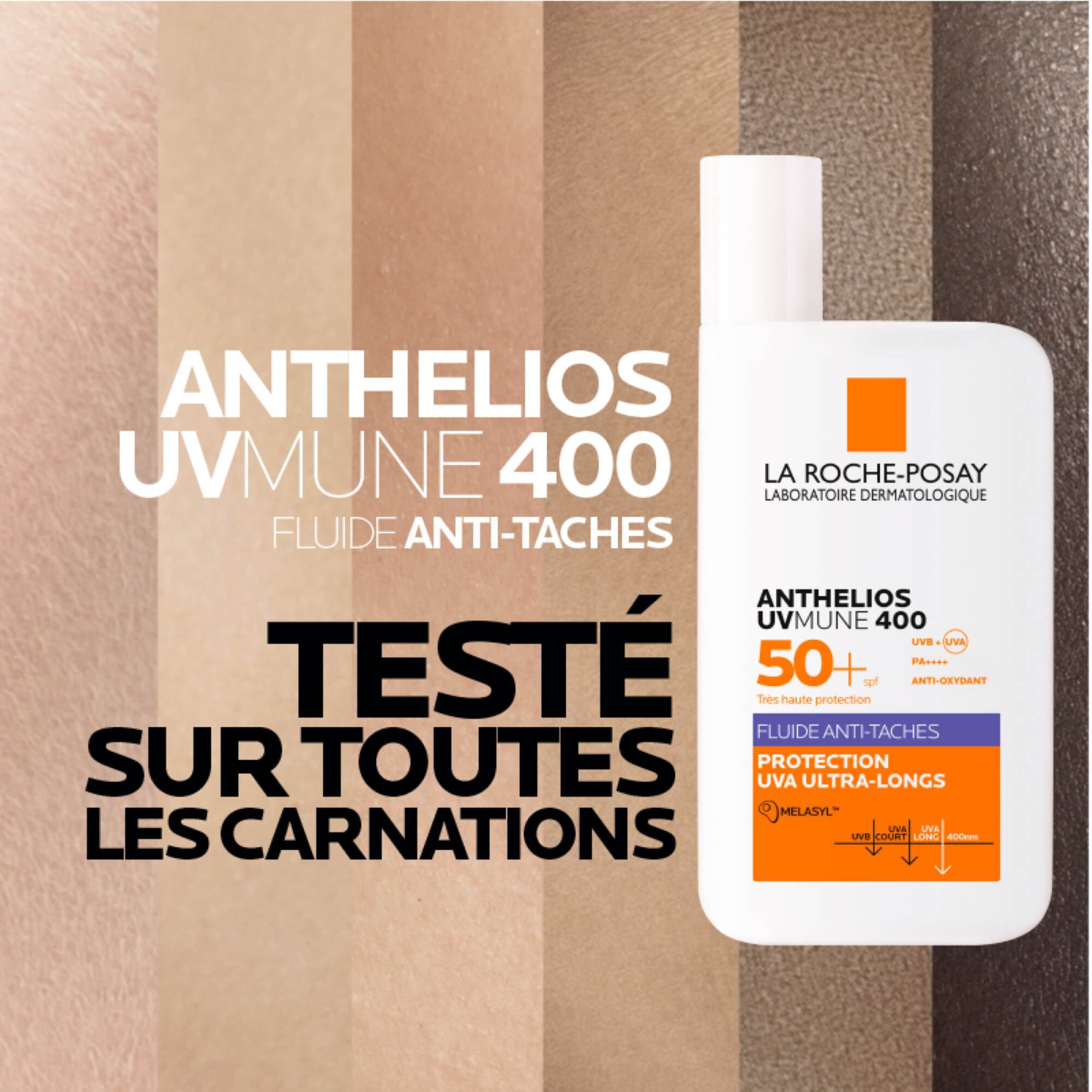 Anthelios UVMUNE 400 Fluide anti-taches SPF 50+ · MELA B3 SPF30 SOIN CORRECTEUR PROTECTEUR ANTI ...