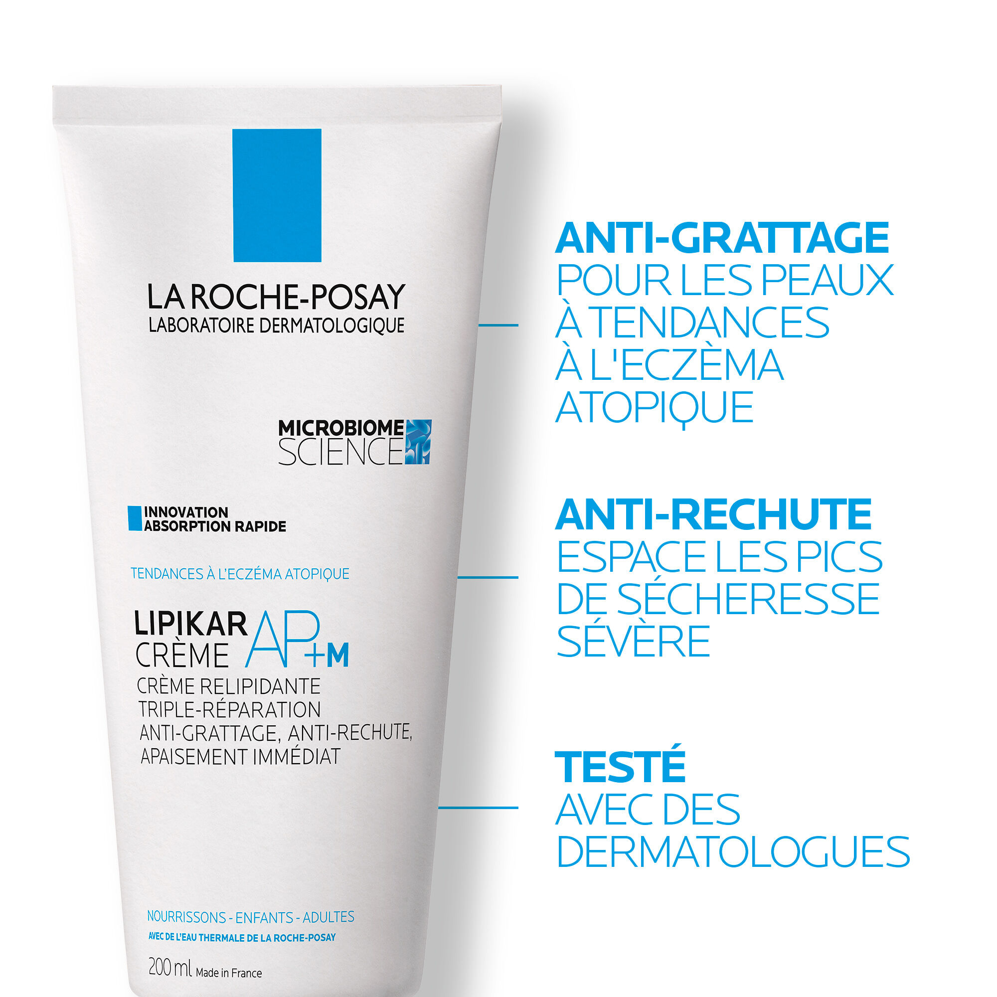 NOUVEAU Lipikar Crème AP+M -60 % de plastique | La Roche-Posay