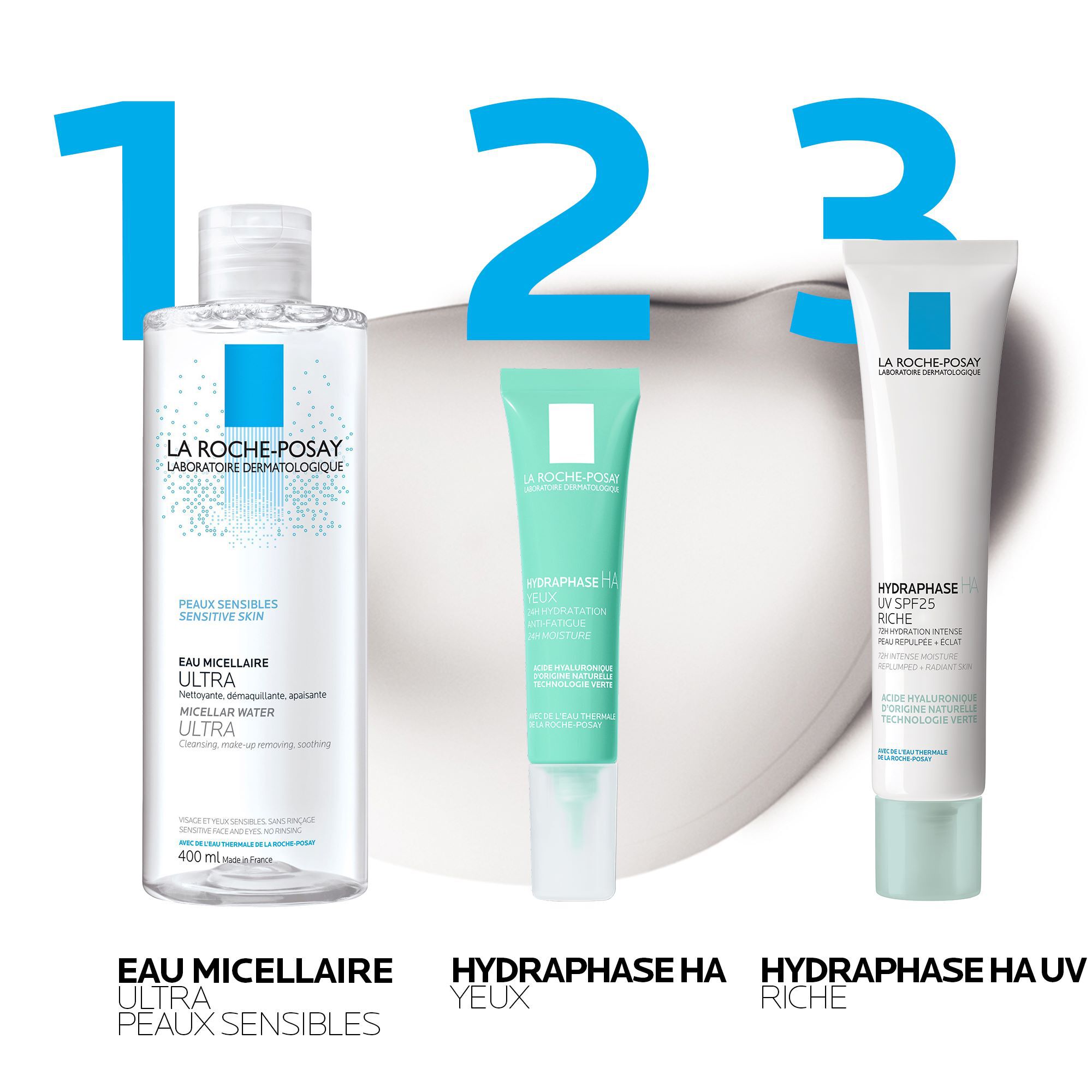 Crème Riche hydratante Hydraphase HA UV SPF25 | La Roche Posay