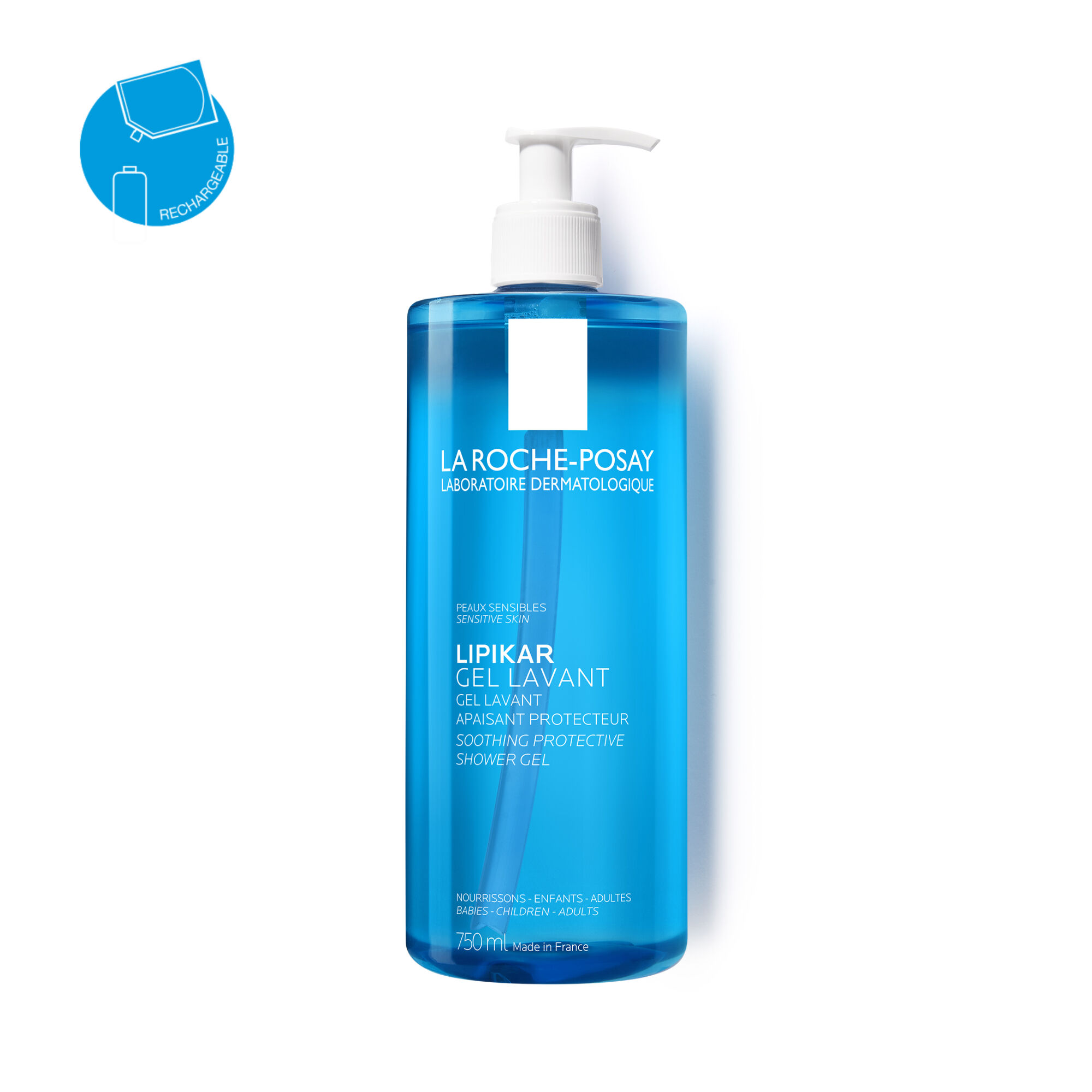 Gel douche lavant Lipikar peaux sensibles | La Roche Posay