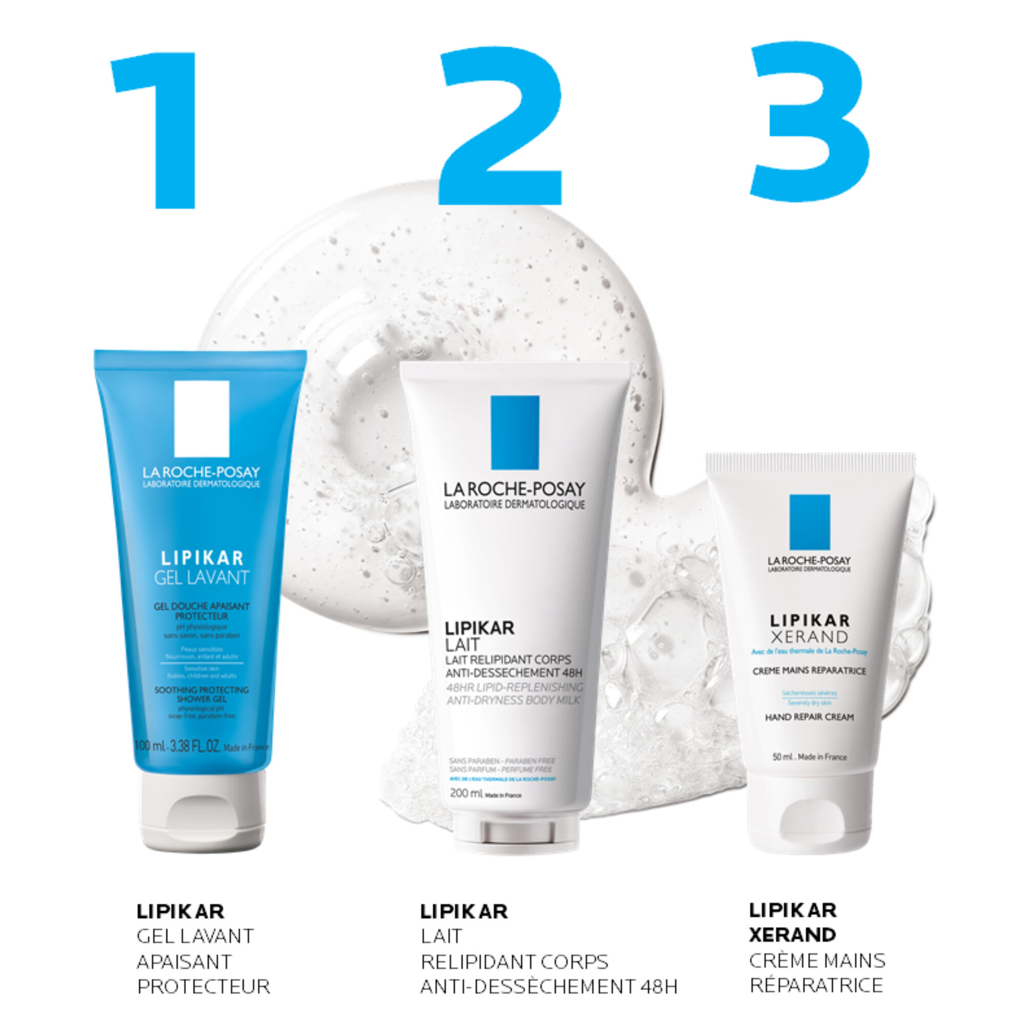 Gel lavant | Lipikar gel lavant | La Roche-Posay