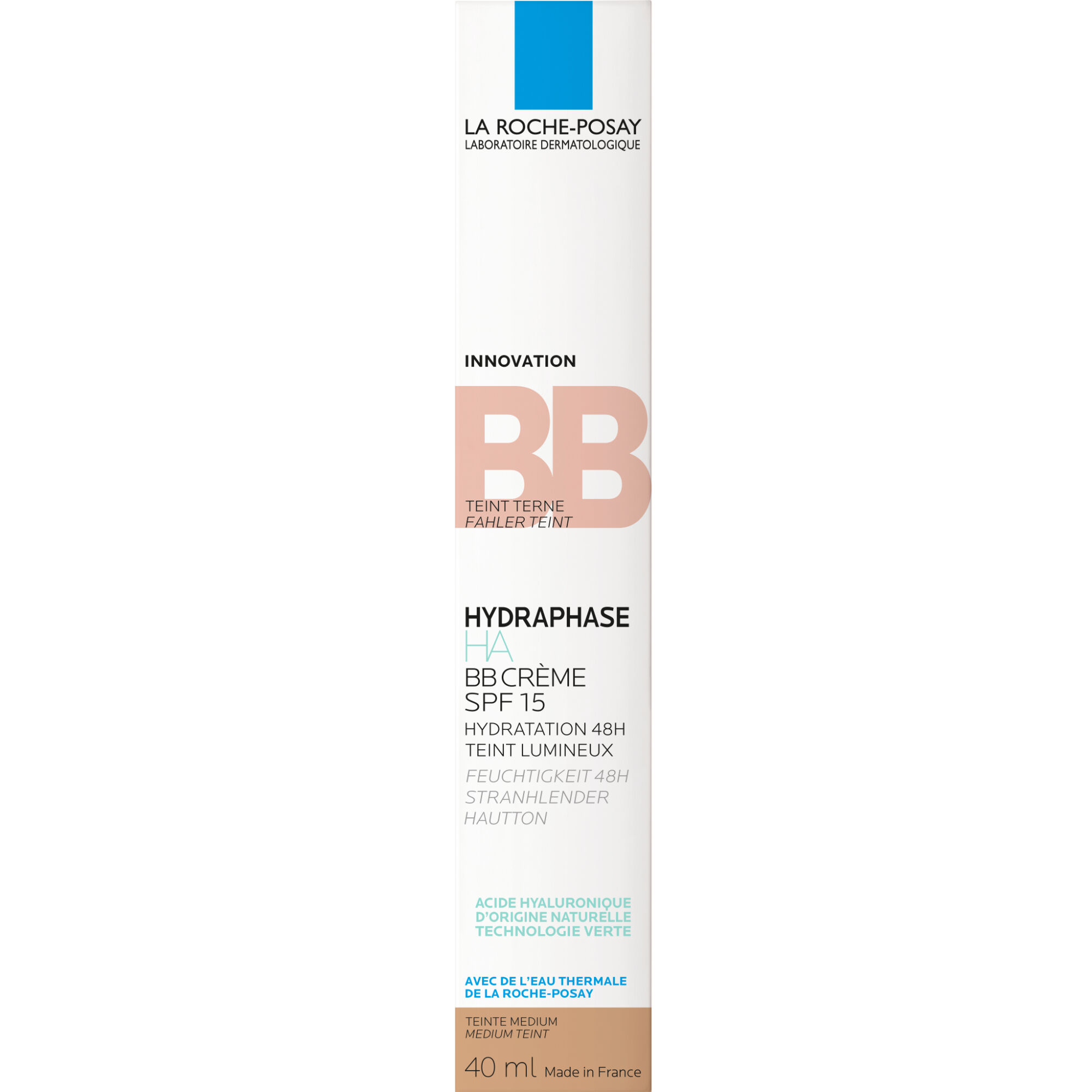 Crème Visage Hydraphase HA BB teinte medium | La Roche Posay